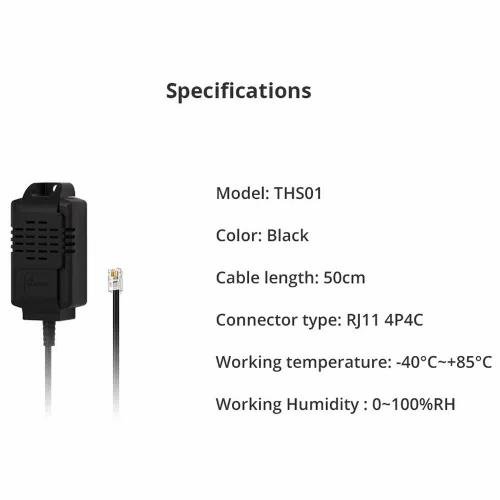 SONOFF THS01 Temp and Humi Sensor with RJ9 connector - Opencircuit