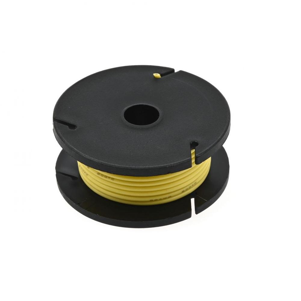 Stranded-Core yellow wire on spool - 22AWG - 7.5 meter - Opencircuit