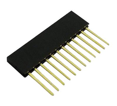 Female header stackable 12 pin - 5 stuks
