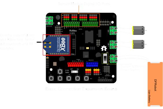 Romeo V2 A Robot Control Board With Motor Driver Compatible With Arduino