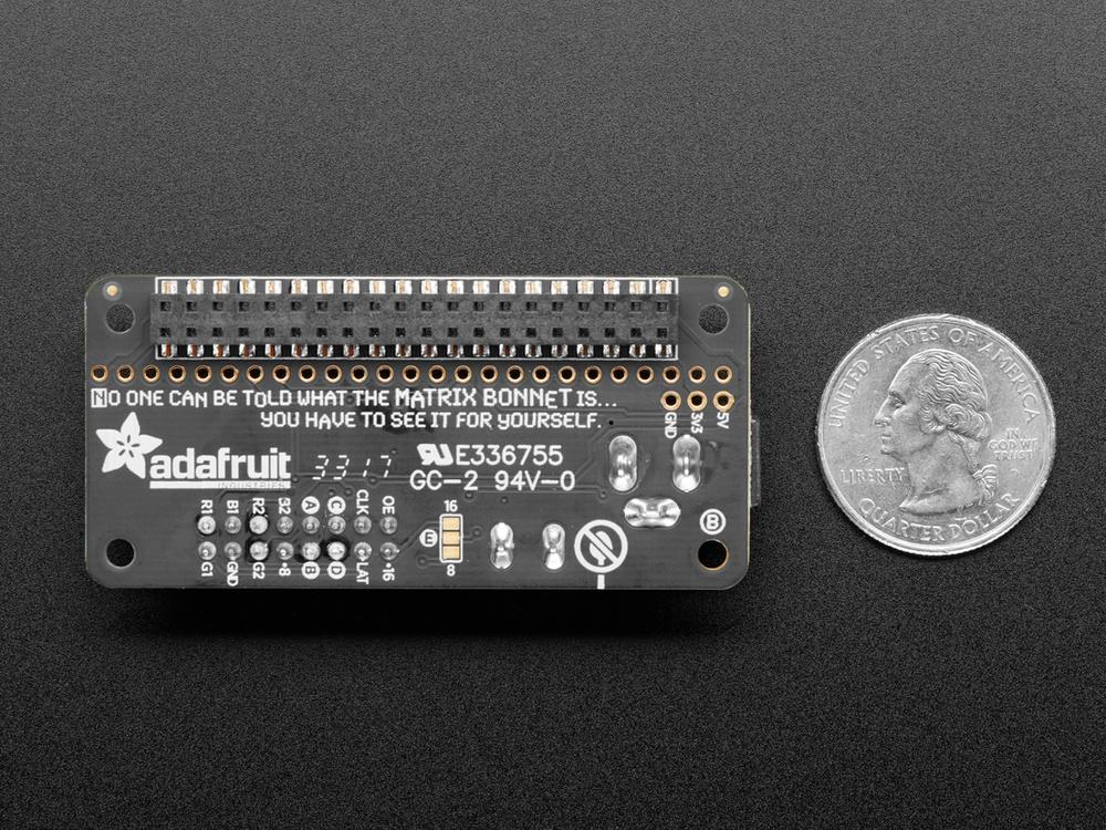 Adafruit RGB Matrix Bonnet voor Raspberry Pi
