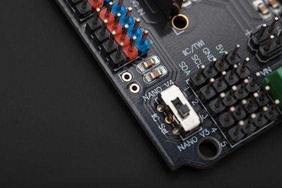 Gravity : Nano I / O- shield voor Arduino Nano
