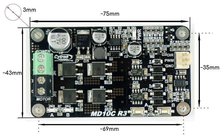 10Amp 5V-30V DC Motor Driver