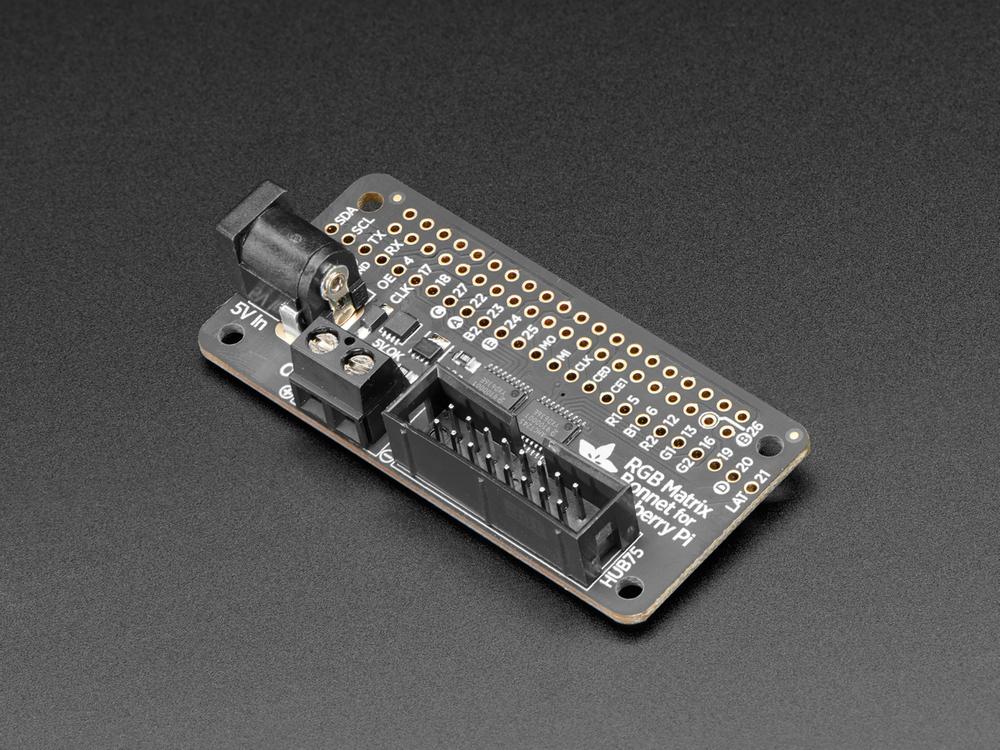 Adafruit RGB Matrix Bonnet voor Raspberry Pi