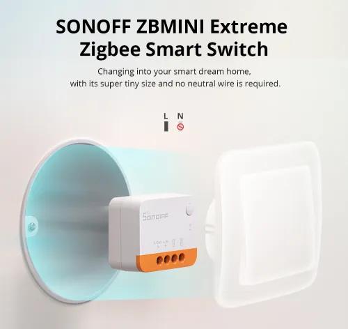 SONOFF ZBMINI Extreme Zigbee Smart Switch ZBMINIL2 (geen neutraal vereist) - Opencircuit