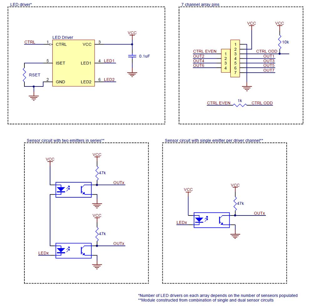QTR-HD-07A Reflectance Sensor Array
