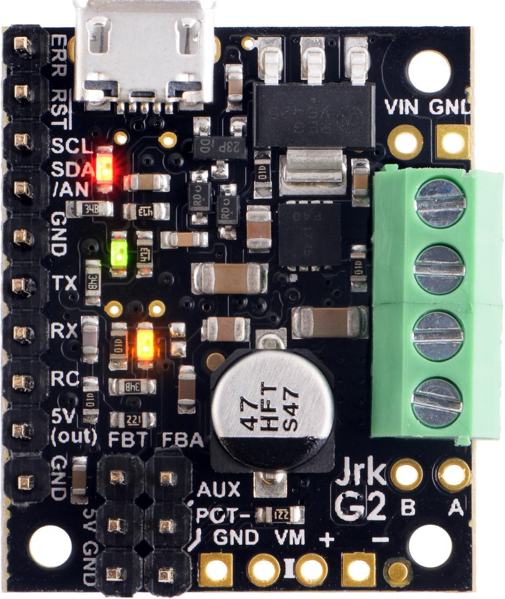 Jrk G2 21v3 USB Motor Controller with Feedback (Connectors Soldered ...